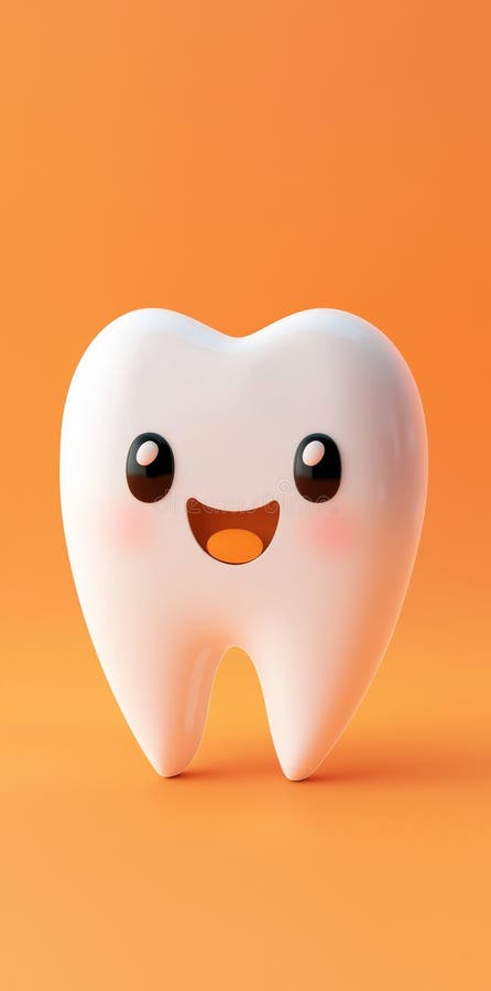 Halloween Tooth Figurine with Jack-O-Lantern Face Stock Photo - Image ...