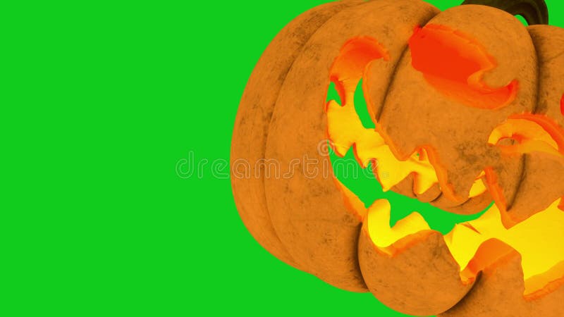 Halloween Transitions on Green Screen Background - Halloween Pumpkins ...