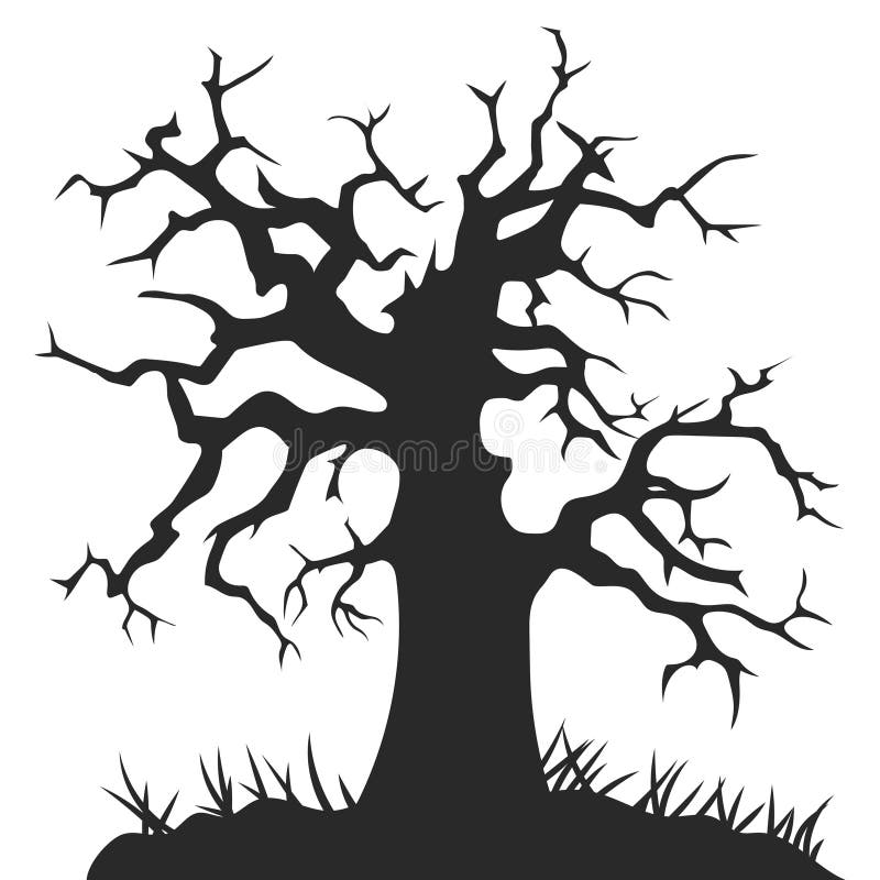 Halloween Tree Silhouette Illustration Stock Illustrations – 33,280 Halloween Tree Silhouette ...