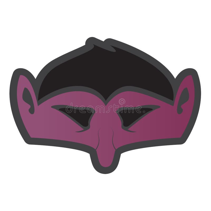 Vampire, boy at mask, eps. stock vector. Illustration of celebrities ...