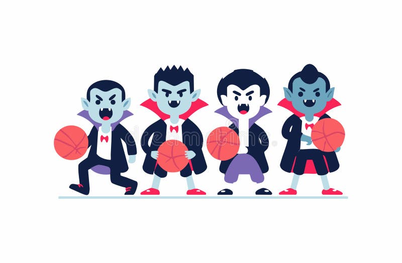 Vampire Playing Basketball Stock Illustrations – 7 Vampire Playing ...