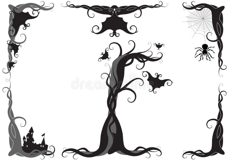Spooky Border Stock Illustrations – 13,086 Spooky Border Stock ...