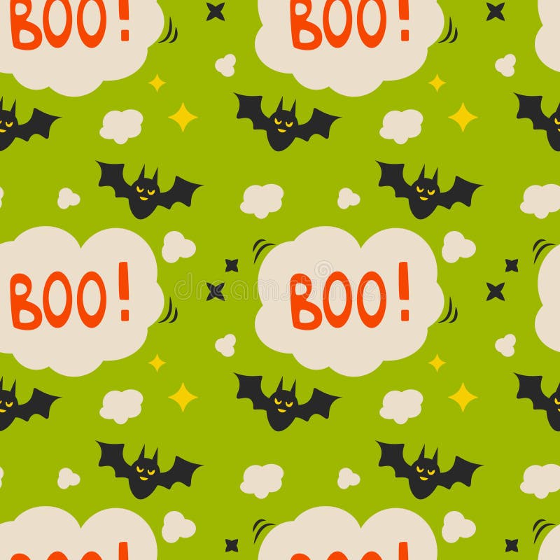 Halloween Vector Pattern. Endless Texture Can Be Used for Wallpaper ...