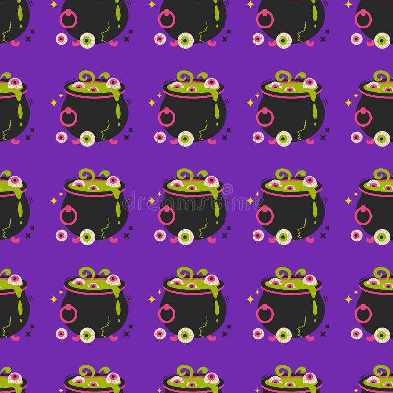 Halloween Vector Pattern. Endless Texture Can Be Used for Wallpaper ...