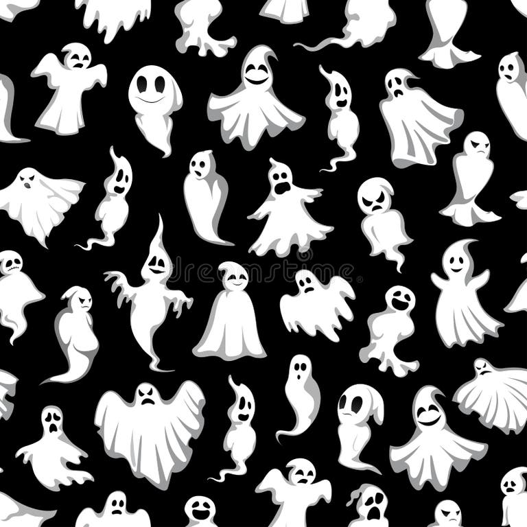 Cartoon Ghost Pattern Stock Illustrations – 42,364 Cartoon Ghost ...