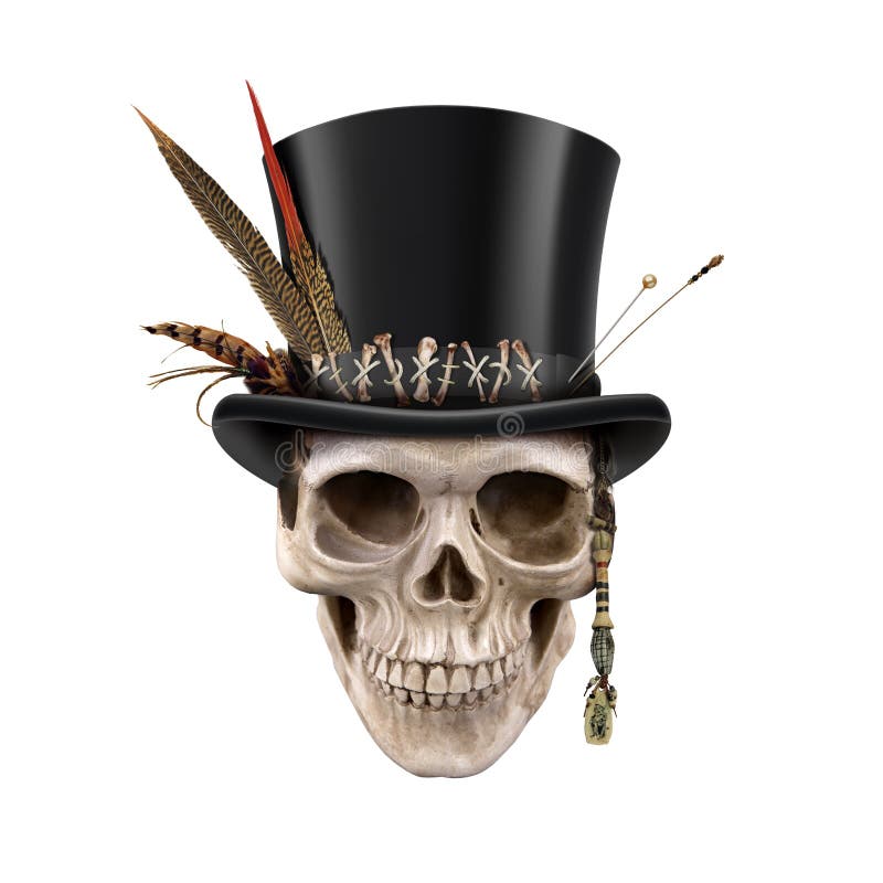 Halloween voodoo skull stock illustration. Illustration of dixie - 78980889