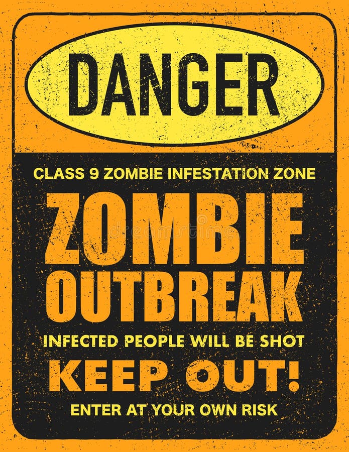 Danger Zombie Head with a Torn Face. Vector Illustration Stock Vector ... Danger Zombie Head with a Torn Face. Vector Illustration Stock Vector ...