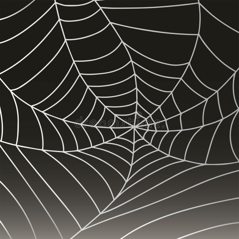 Halloween Web. Frame, Background for Decoration. Handmade Web. Vector ...