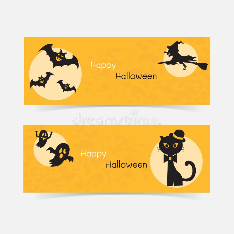 Halloween Website Header or Banner Stock Vector - Illustration of ...