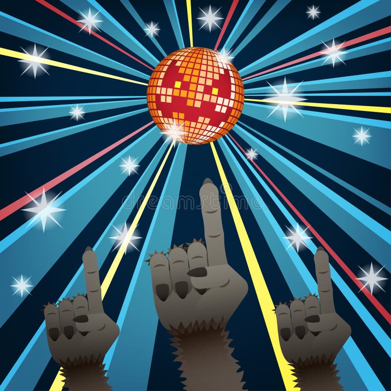 Halloween werewolf party stock vector. Illustration of ball - 79101640