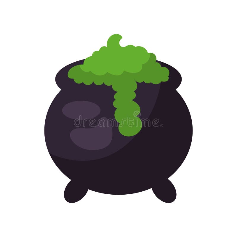 Halloween witch cauldron stock vector. Illustration of isolated - 292488425