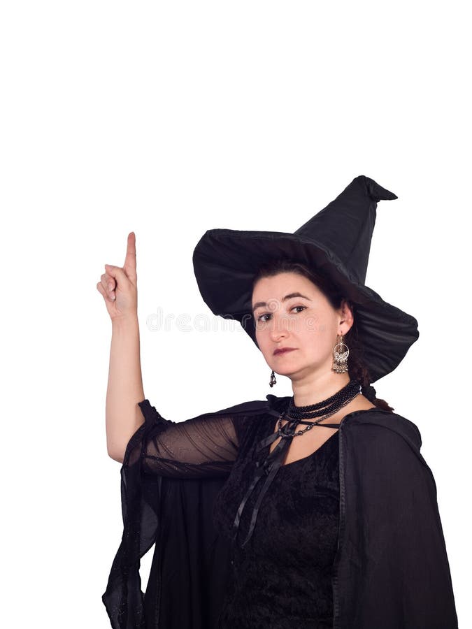 Halloween Witch points up stock image. Image of witchcraft - 44910703