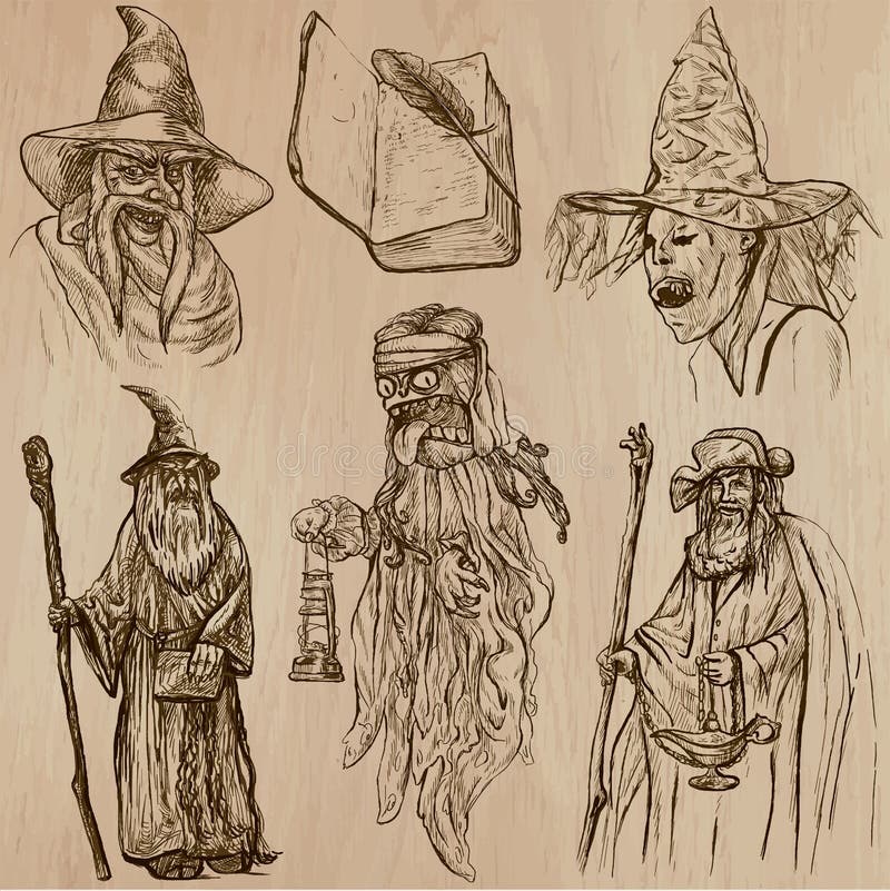 Wizard Hand Some Wand Drawing