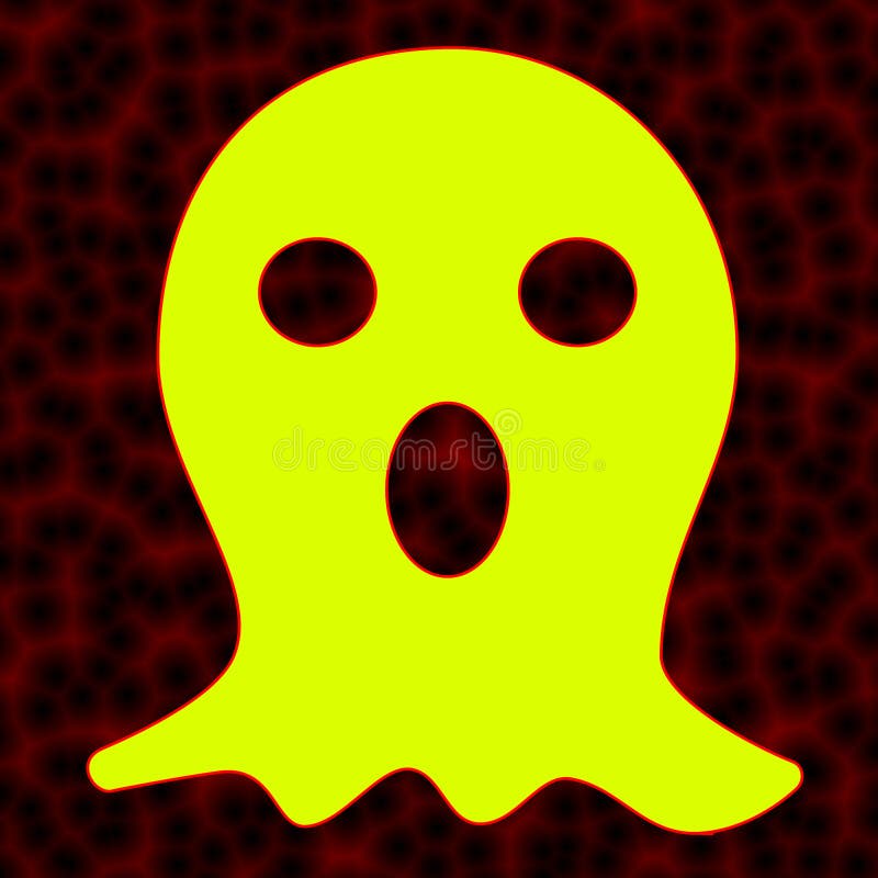 Halloween Yellow Blood Shapes. October 31st Stock Illustration ...