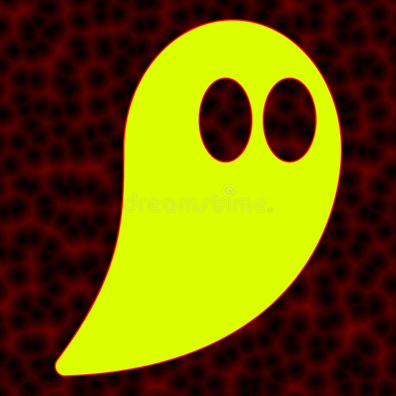 Halloween Yellow Blood Shapes. October 31st Stock Illustration ...