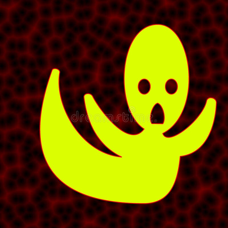 Halloween Yellow Blood Shapes. October 31st Stock Illustration ...