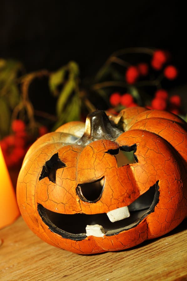 Hallowen pumpkin stock image. Image of face, autumn, halloween - 33190963