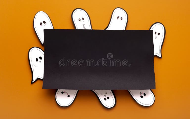 Composition of Ghosts Thinking about Crafty Plan Stock Photo - Image of ...