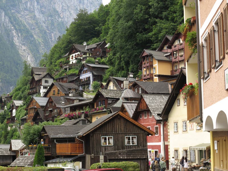 Hallstatt, Austria stock image. Image of city, gothic - 77608857