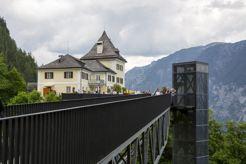 Bridge To the Hallstatt Sky Walk Observation Deck Editorial Photo ...