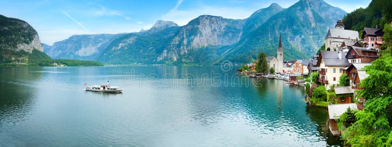 Hallstatt view (Austria) stock photo. Image of range - 20799982
