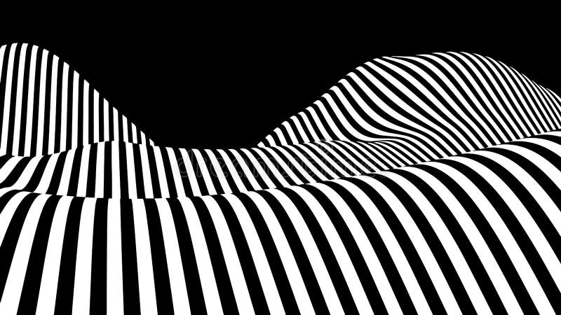 Hallucination. Optical Illusion. Twisted Illustration. Abstract ...