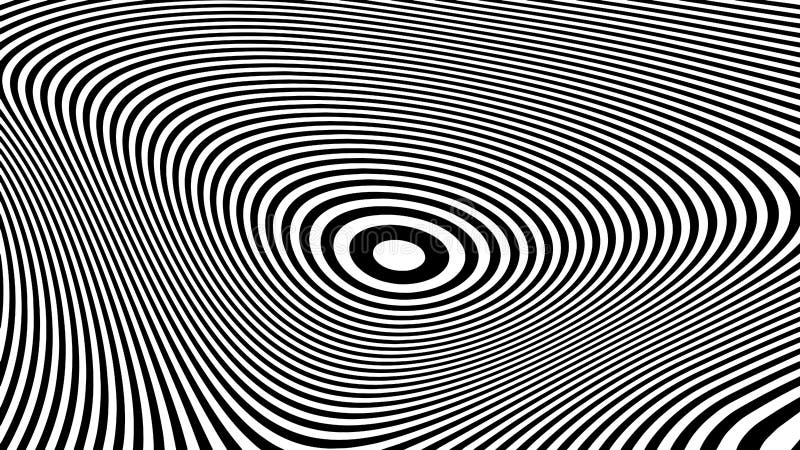 Hallucination. Optical Illusion. Twisted Illustration. Abstract ...