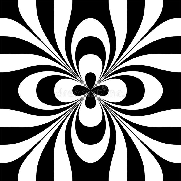 Vector Abstract Surreal Seamless Black and White Pattern Stock Vector ...