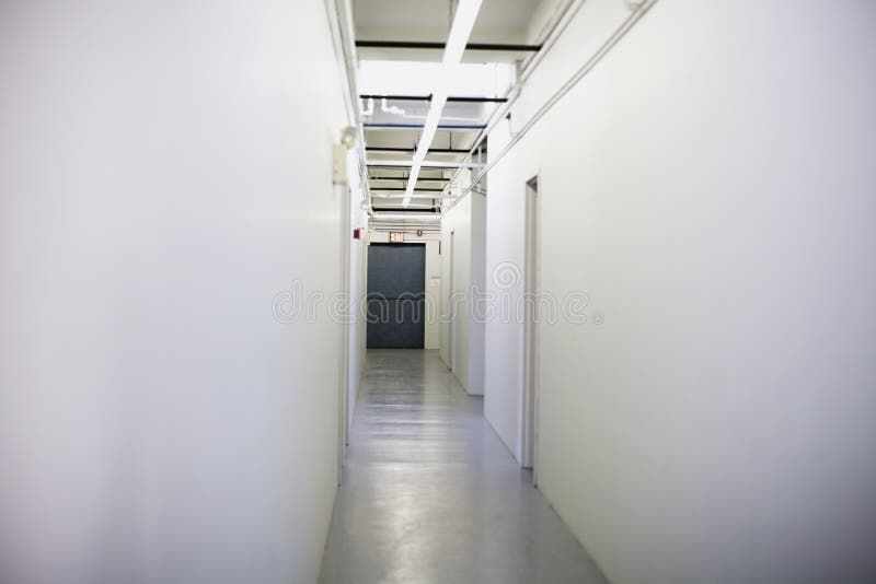 Hallway stock image. Image of exit, corporate, building - 12409507
