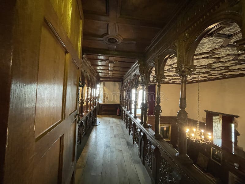 Hallway and Balcony Inside Hever Castle Editorial Photography - Image ...