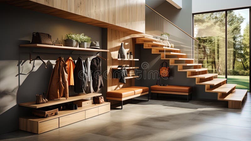 The Hallway with the Functional Elements of Storage for the ...