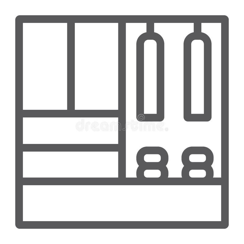 Cupboard Sign Icon. Modern Furniture Symbol Stock Vector - Illustration ...