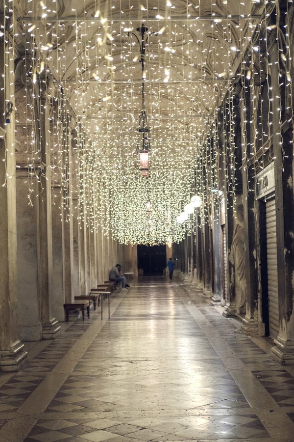 Hallway stock image. Image of hallway, medieval, lights - 145434567