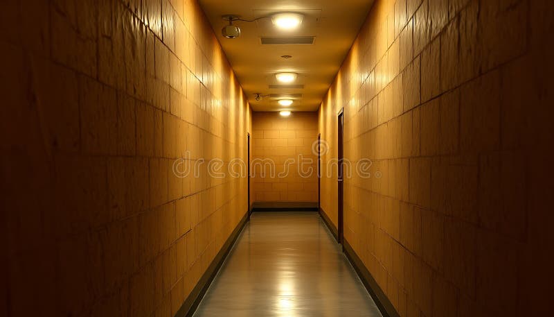Hallway Interior Long Corridor Perspective Architecture Design Space ...