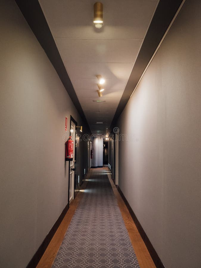 Hallway And Rooms With Multicolored Walls Stock Photo - Image of ...