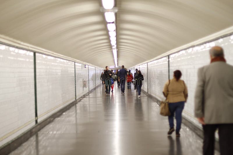 Hallway editorial photography. Image of walking, metro - 70623682