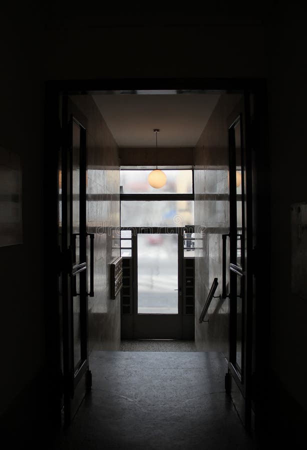 A Hallway in an Old Residential Building Stock Photo - Image of nature ...