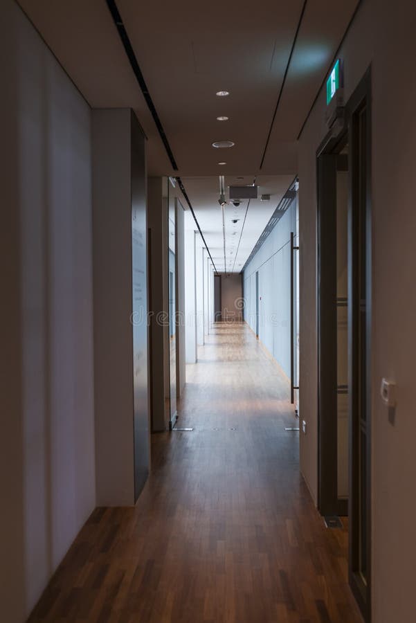 Hallway stock photo. Image of perspective, hallway, wooden - 74267428