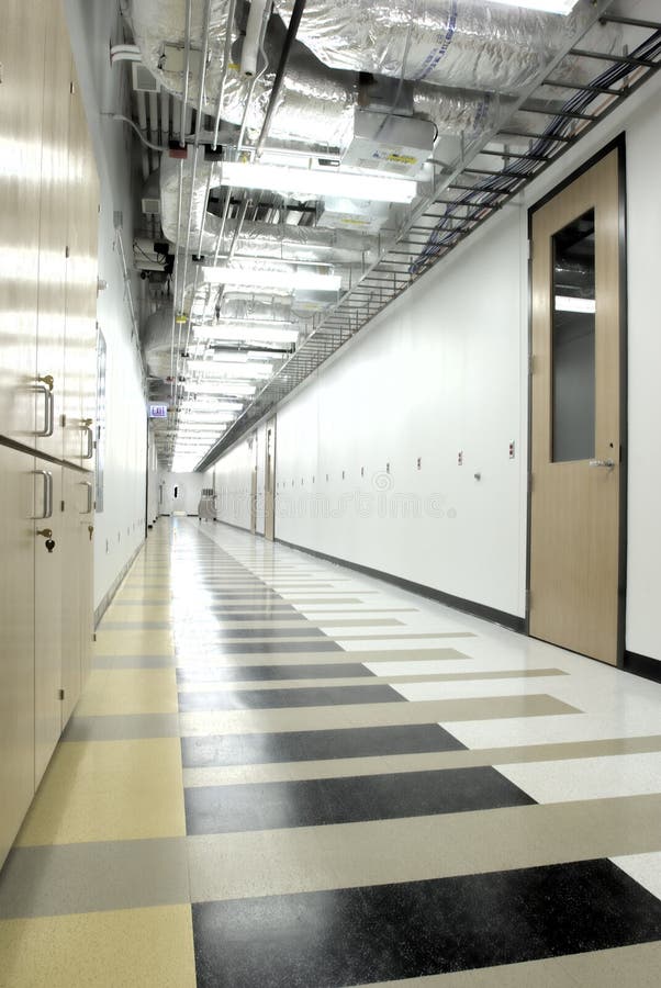 Hallway, Research Laboratory Stock Photo - Image of science, corridor ...