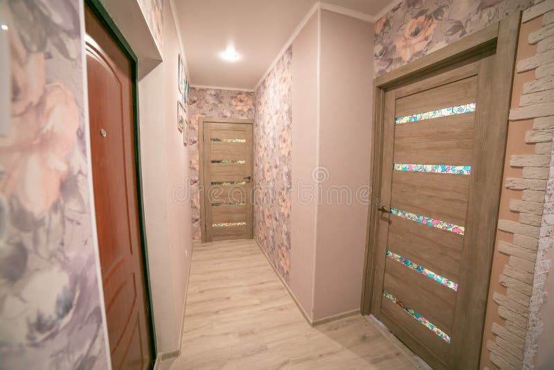 Hallway Room in an Apartment in Moscow. Russia Stock Photo - Image of ...