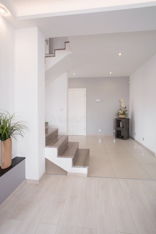 Stairs on the first floor stock photo. Image of furnished - 51636388
