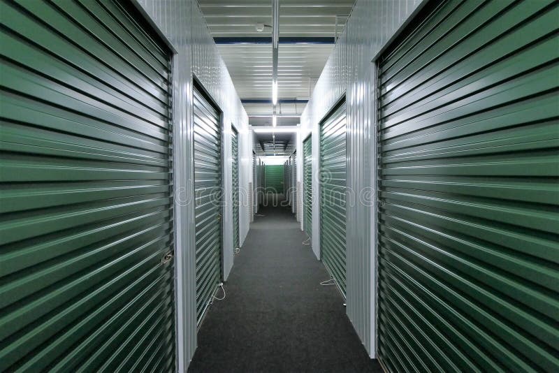 Hallway storage units stock image. Image of rooms, protection - 144696539