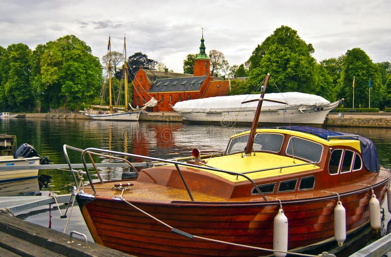 Halmstad Castle by the River Stock Photo - Image of fortress ...