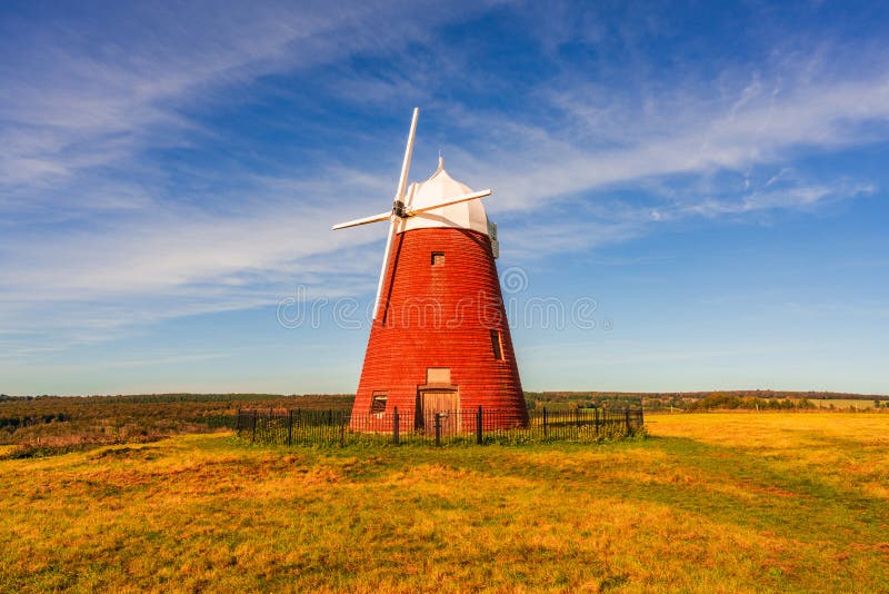 Halnaker Windmill stock photo. Image of panoramic, industrial - 361041352