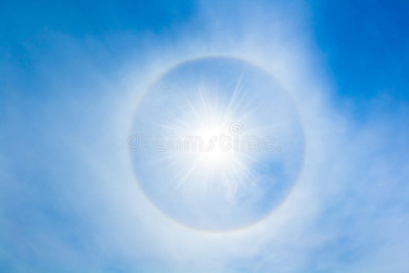 Halo de Sun ilustração stock. Ilustração de aréola, meteorologia - 56352669