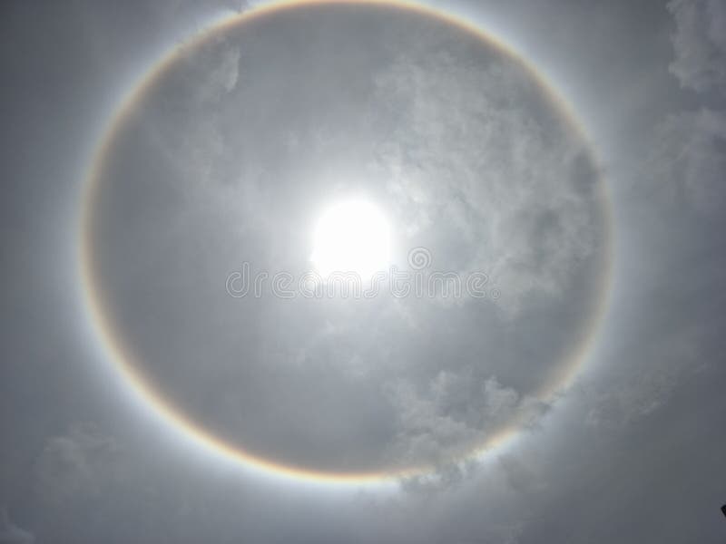 Halo De the Sun, Corona Do Sol Imagem de Stock - Imagem de ciência ...