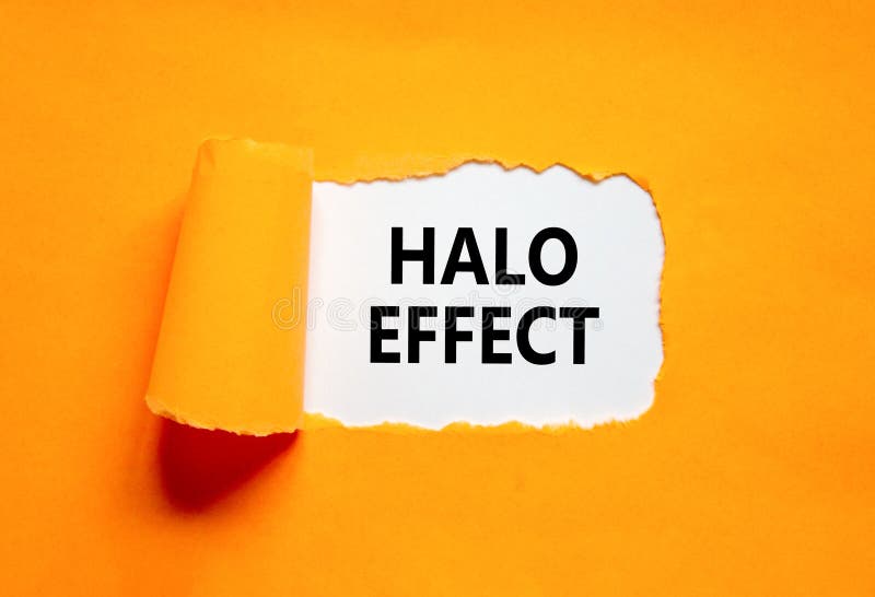 Halo Effect And Psychological Symbol Concept Words Halo Effect On