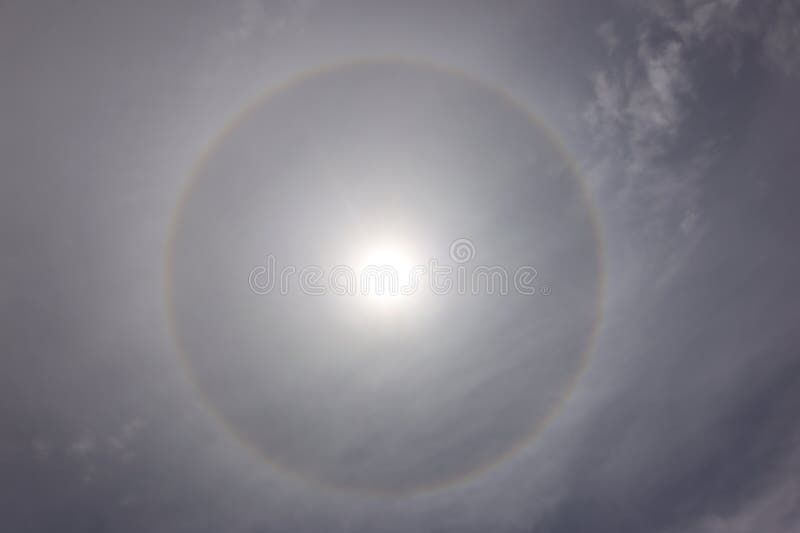 Halo is an Optical Phenomenon in the Form of a Circle of Light Around ...
