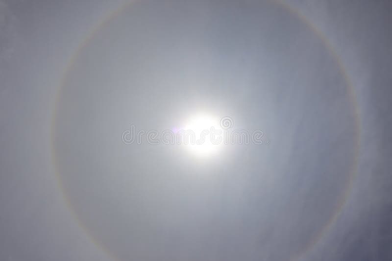 Halo is an Optical Phenomenon in the Form of a Circle of Light Around ...