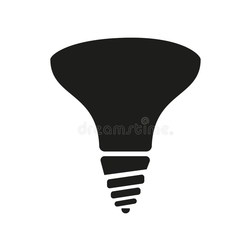 The Halogen Bulb Icon. Lamp and Bulb, Lightbulb Symbol.UI. Web. Logo ...